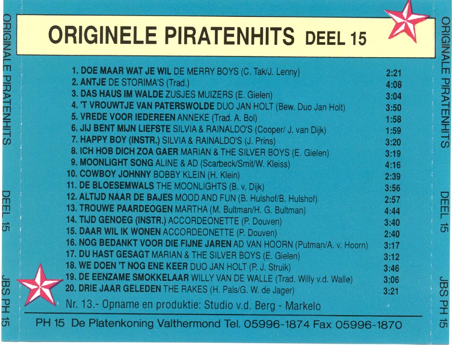 Piraten CD Deel 15 : Back | CD Covers | Cover Century | Over 1.000.000 ...